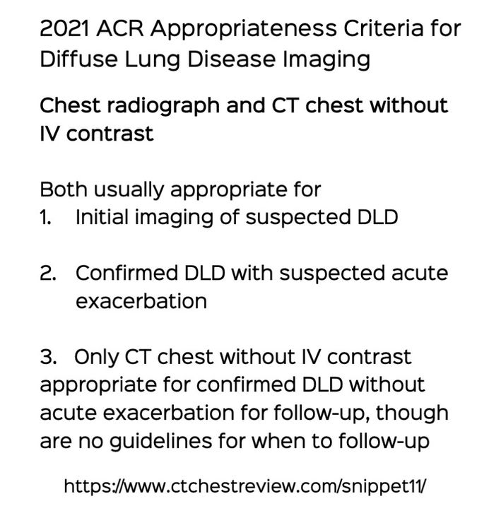 Guidelines - CT Chest Review
